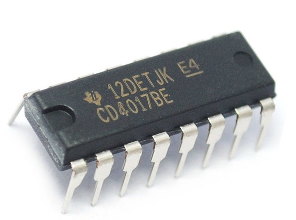 Decade Counter IC 4017 Working CD4017 Counter IC 4017 Pin Diagram