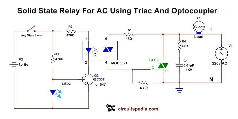 Solid State Relay Circuit Diagram