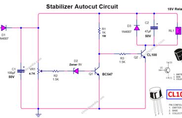 manual auto cut stabilizer circuit diagram - circuitspedia