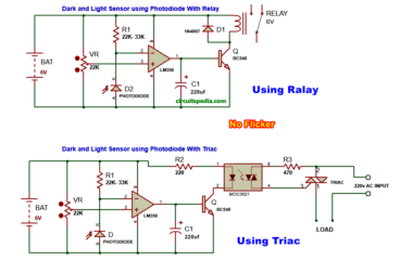 Ldr Circuit Diagram | LDR Darkness Sensor Circuit Diagram