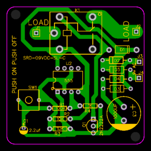 Single Push Button ON OFF Latch Switch | Push ON Push OFF