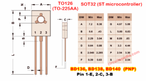 BD140 Transistor Datasheet, Equivalent | Bd140 Bd138 BD136