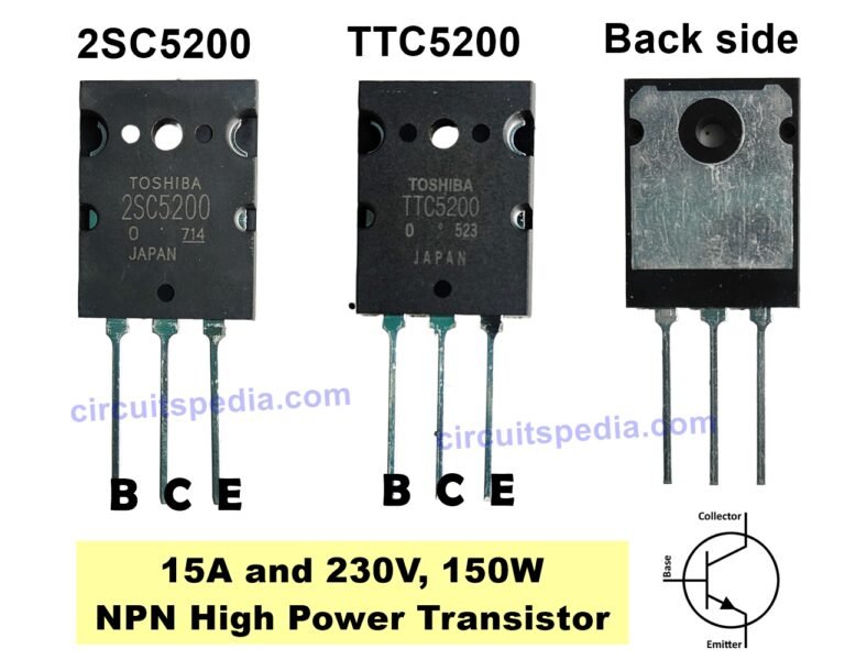 2SC5200 Transistor Features, Datasheet | TTC5200 Pinout